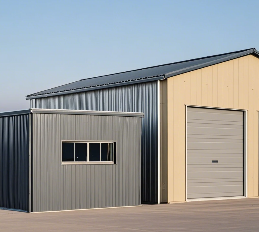 20x30 Metal Building with Concrete Slab - Ganyo Steel Structure