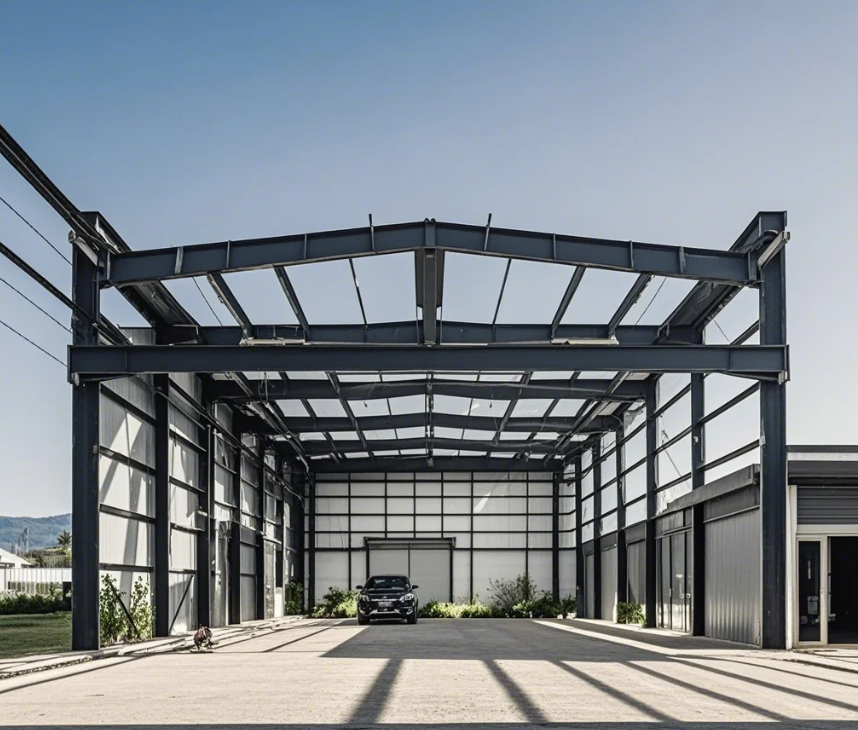 Metal Garage Workshop Buildings - Ganyo Steel Structure